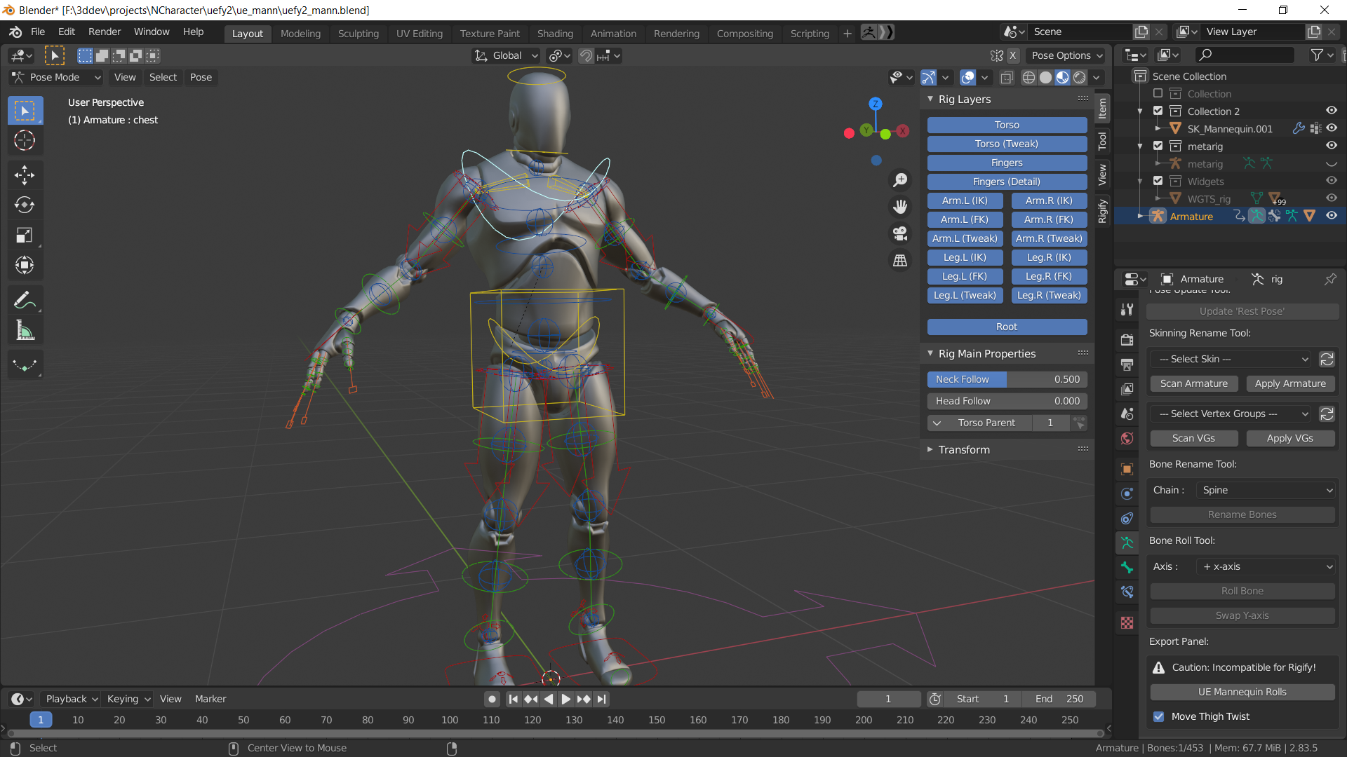 Using Match Pose feature in Uefy 2.1
